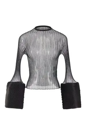 CFCL Ribbed-knit Long-sleeve Top