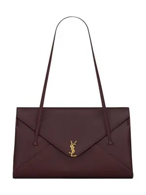 Saint Laurent Simone Medium In Soft Leather - Sour Raspberry