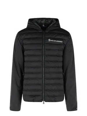 Moncler Polyester Padded Sweatshirt With Zip - Black