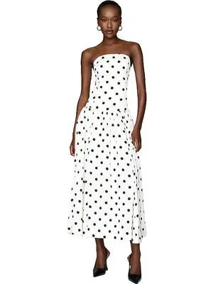 ENDLESS ROSE Cotton Len Blend Midi Dress