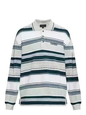 Lacoste Striped Logo-patch Sweater - Neutrals