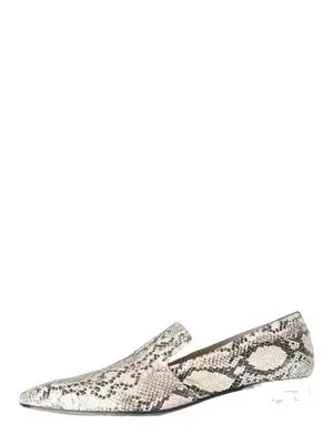 CORDERA Snake-effect Heeled Loafers