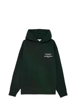 ROY ROGER'S X Engineered Garments Graphic-print Cotton Hoodie - Green