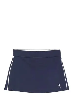 SPORTY  RICH Elastic-waist Skirt