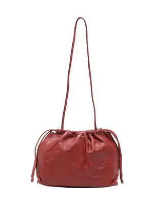 SOEUR Suzette Drawstring Leather Shoulder Bag