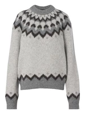 NILI LOTAN Alan Fair Isle Pattern Sweater