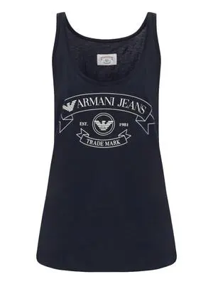 Emporio Armani Emporio Armani Logo Tank T-Shirt Navy