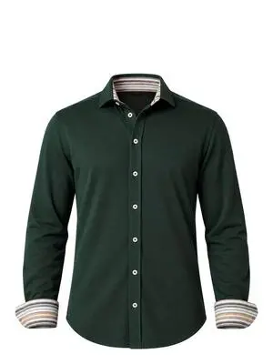 KOY CLOTHING Forest Piqué Shirt - Green