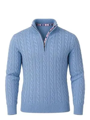 KOY CLOTHING Powder Cable Knit - Blue