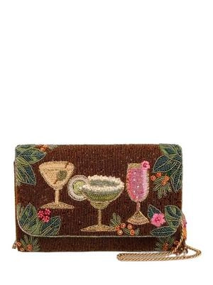 MARY FRANCES ACCESSORIES Cheers To Paradise Crossbody Handbag - Brown