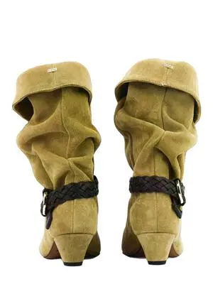 NUBIKK Sally Lynn Slouchy Ankle Boots - Neutrals