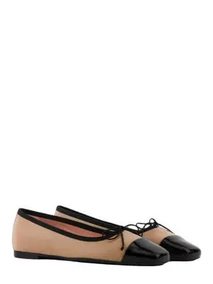 PRETTY BALLERINAS Camille Patent-toe Ballet Flats