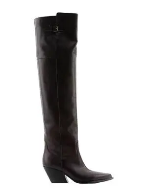 ELENA IACHI Sharp Over-the-knee Boots