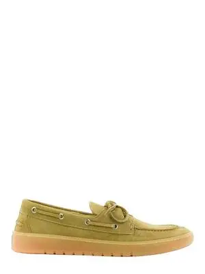 POSA Suede Boat Shoes - Neutrals