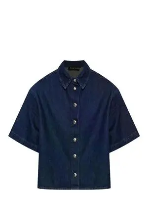 ANINE BING Lincoln Shirt - Blue