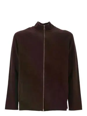 OLIVER LATTUGHI Zip-up Knitted Sweater - Brown