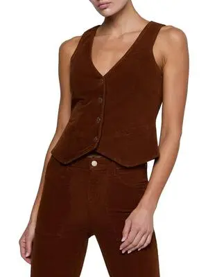 L'Agence Yelena Corduroy Vest - Java
