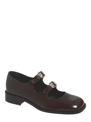 Sandy Liang Double Strap Mary Jane - Brown