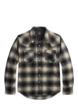 DOUBLE RL Jacquard Wool Blend Shirt