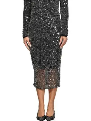ISABEL MARANT ÉTOILE Nejany Sequin-embellished Midi Skirt
