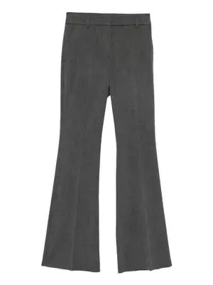 PENNYBLACK Belt-loop Flared Trousers - Grey