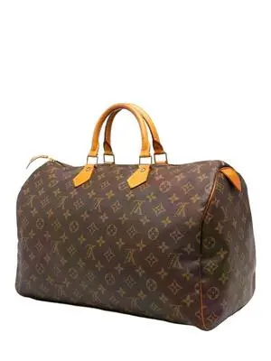 LOUIS VUITTON 1997 Monogram Speedy 40 Boston Bag - Brown