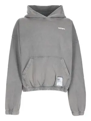 Satisfy Felpa In Cotone Con Cappuccio - Grey