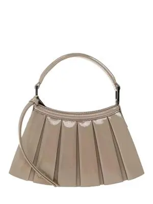 Lacoste Runway Mini Patent-leather Lenglen Purse Bag - Neutrals
