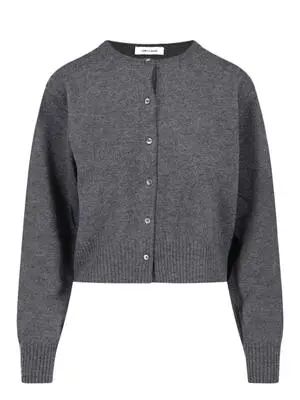 LOW CLASSIC Low Classic Cropped Button-Front Wool Cardigan