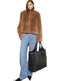 STAND STUDIO Halle Faux Fur Jacket - Multicolor