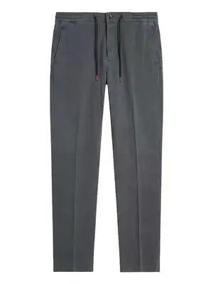Kiton Drawstring Elasticated-waistband Trousers - Grey