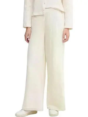 DKNY Ribbed-knit Wide-leg Trousers