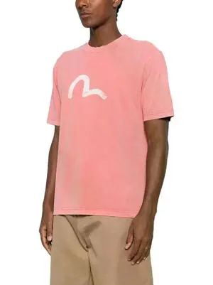 EVISU Seagull-print T-shirt - Red