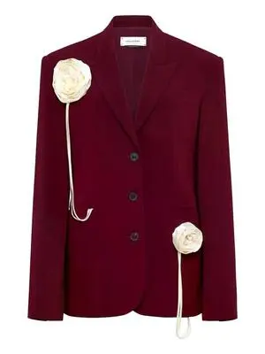 HELLESSY Trent Floral-appliqué Single-breasted Blazer