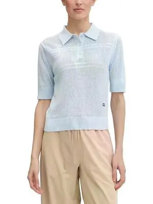 HELLY HANSEN Perforated-knit Polo Shirt
