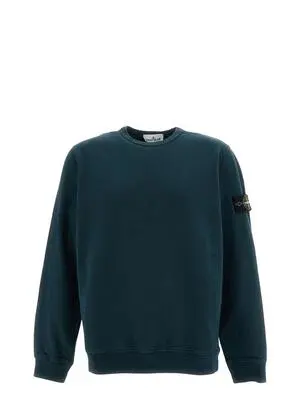 Stone Island Stone Island Men Brushed Organic Cotton Fleece Crewneck Sweatshirt Multicolor