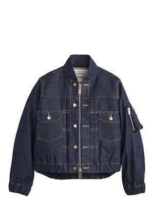 Sacai X Levi's Giacca Blouson - Blu