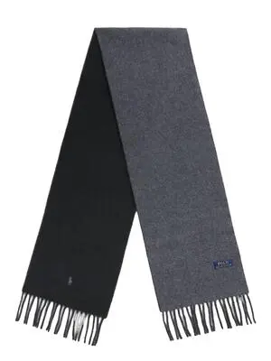 Polo Ralph Lauren Wool-blend Reversible Scarf Black