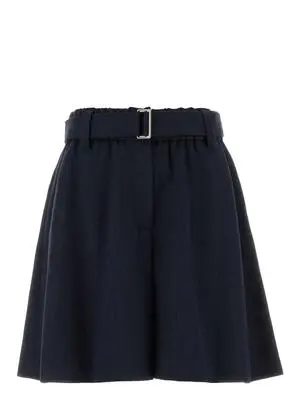 BRUNELLO CUCINELLI Brunello Cucinelli Women Midnight Blue Stretch Wool Shorts