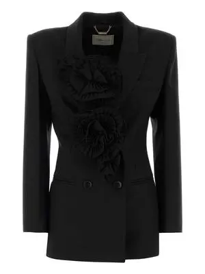 BLUMARINE Blumarine Women Black Twill Blazer