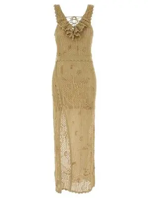 ISABEL MARANT ÉTOILE Isabel Marant Women Beige Crochet Ornella Dress