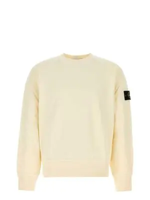Stone Island Stone Island Men Ivory Cotton Sweatshirt White