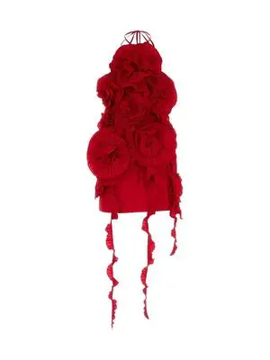 Blumarine Taffeta Mini Dress - Red