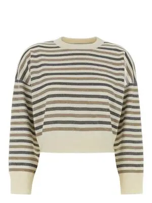 Brunello Cucinelli Embroidered Wool Sweater - Multicolor