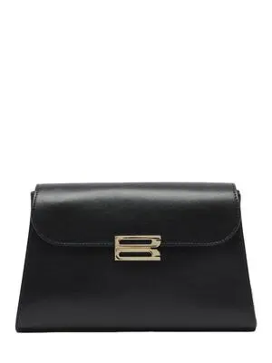 Victoria Beckham Dorian Trapeze Leather Shoulder Bag - Black