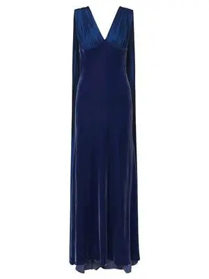 SIMKHAI Mariselle Caped Velvet Gown