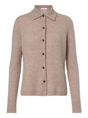 Max Mara Knitted Cashmere-blend Cardigan - Brown