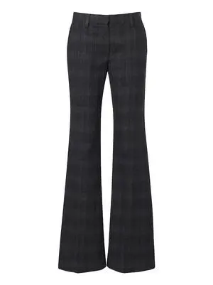 MAGDA BUTRYM Plaid Virgin Wool Wide-leg Pants