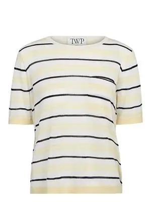 TWP Striped Cashmere T-shirt