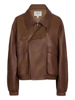 TWP Hunter Leather Jacket - Bison